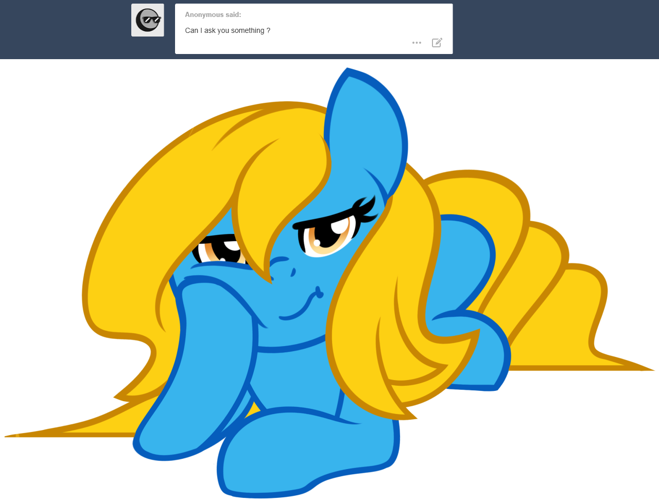 #3406681 - safe, artist:furrgroup, oc, oc:internet explorer, earth pony, pony, ask internet ...