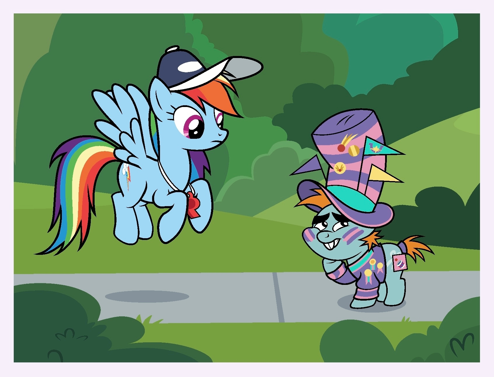 #3406892 - safe, artist:mariana10990, budge studios, rainbow dash ...