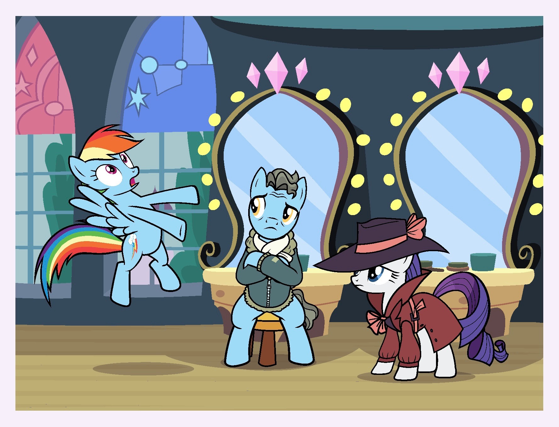 #3406899 - safe, artist:mariana10990, budge studios, rainbow dash ...