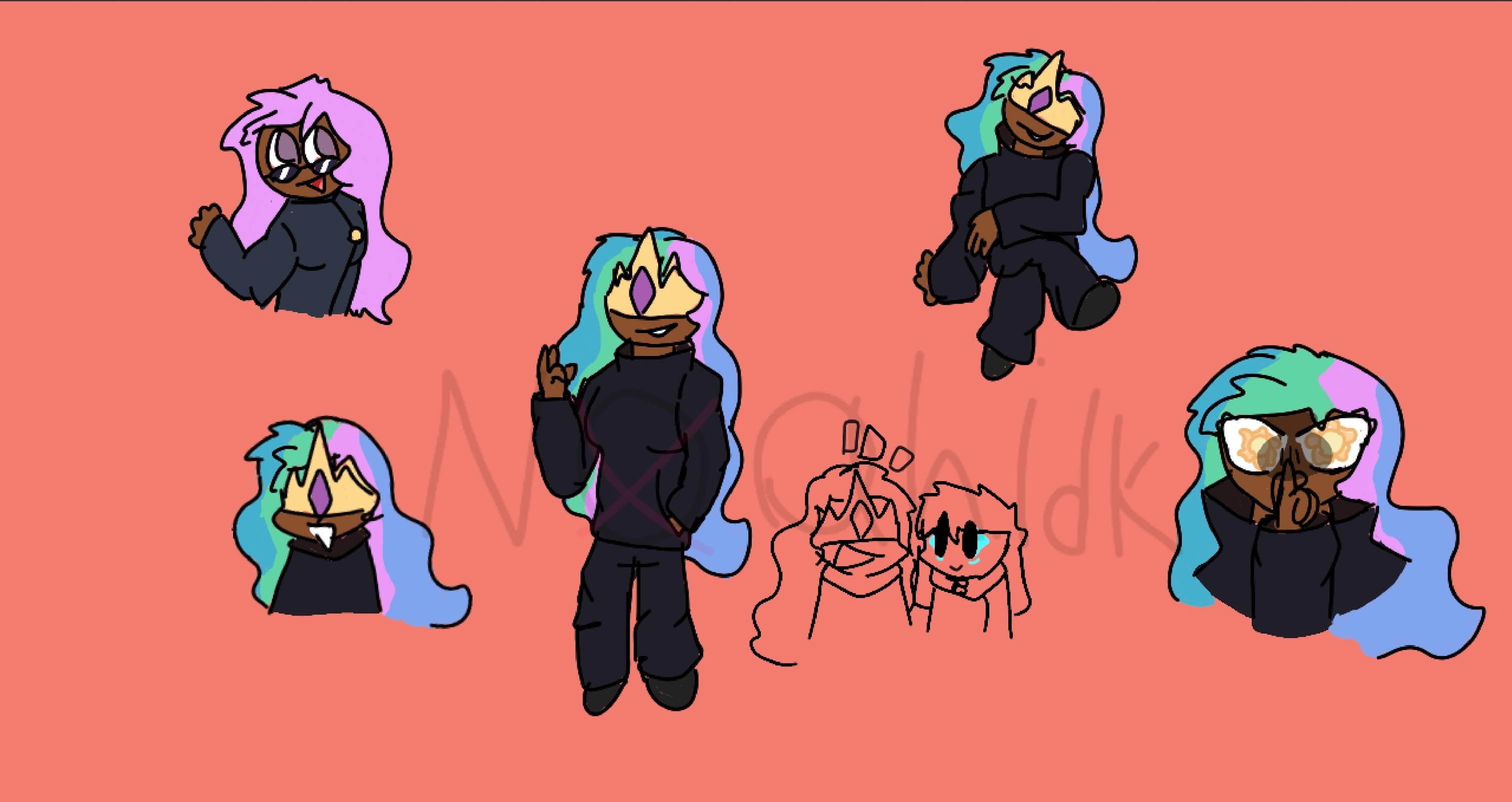 #3408589 - safe, artist:crimsonnoah, princess celestia, human, g4 ...