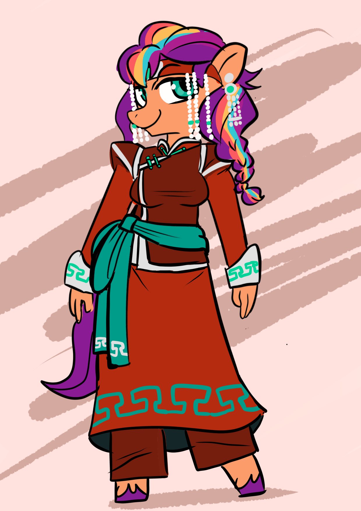 #3408606 - safe, artist:jully-park, sunny starscout, earth pony, anthro ...