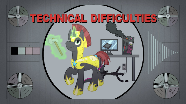 #3408703 - safe, oc, oc:ash try, pony, unicorn, elements of justice, aura, broken, computer ...