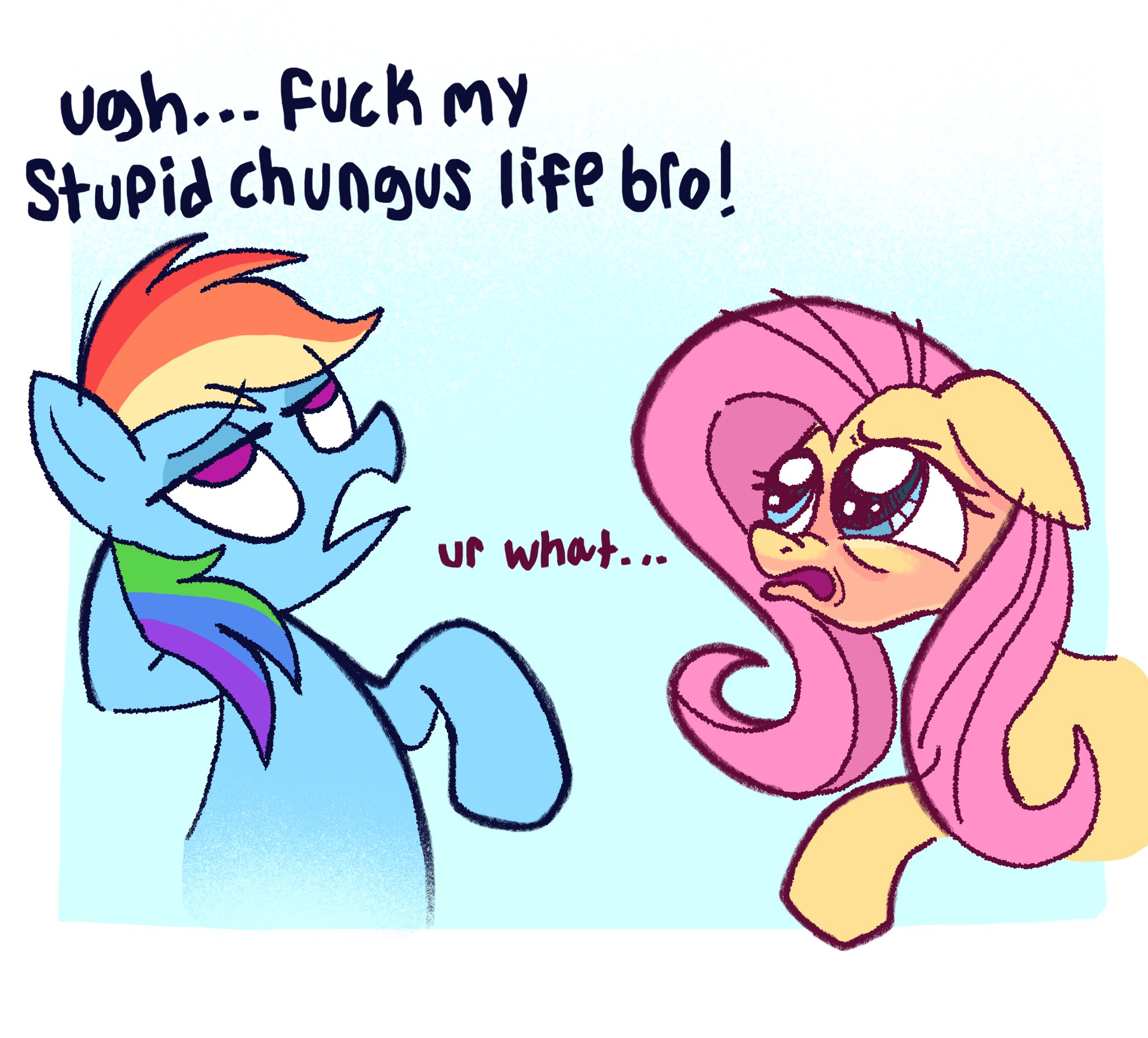 #3408720 - safe, artist:chipchapp, fluttershy, rainbow dash, pegasus ...