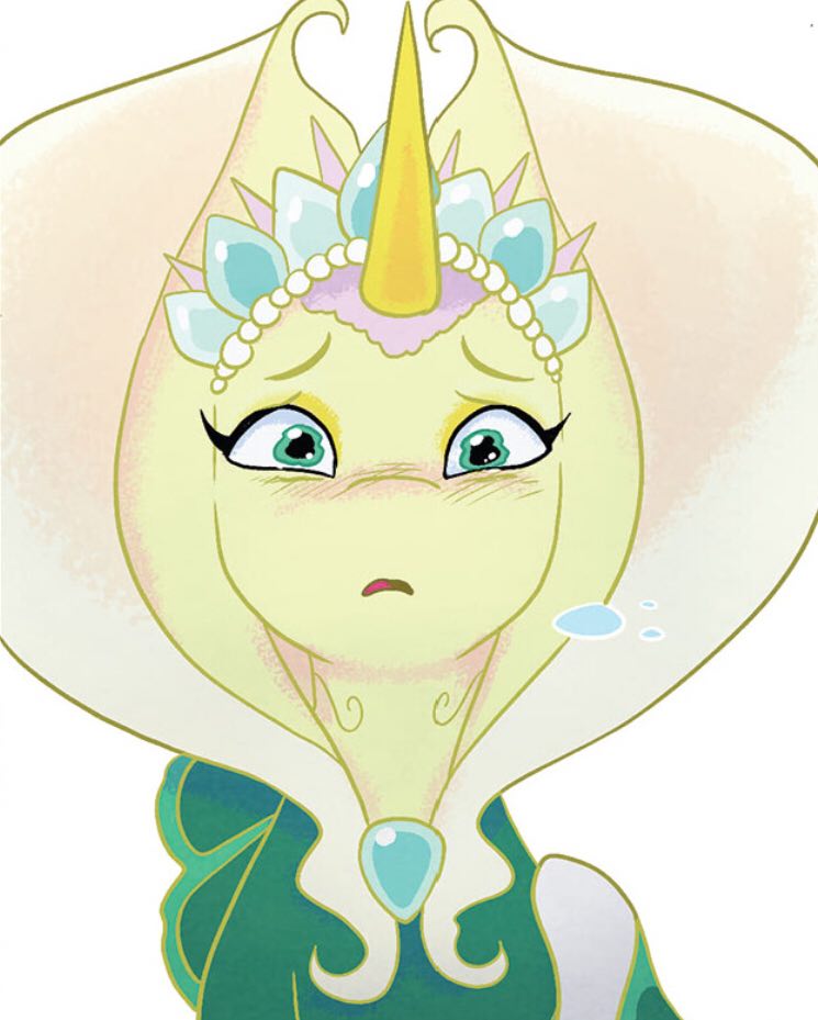 #3395235 - safe, artist:amy mebberson, idw, queen calla lily, seapony ...