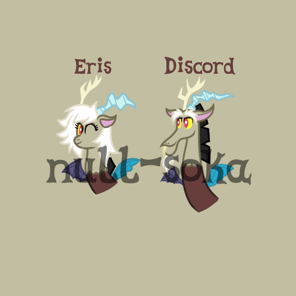 #3395689 - safe, artist:null-soka, discord, draconequus, g4, eris ...