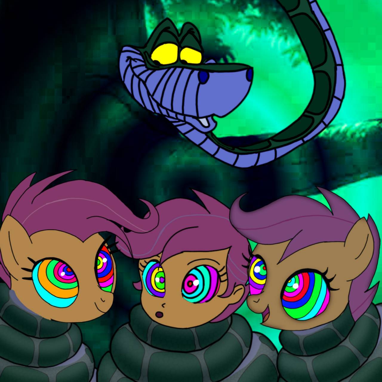 #3395874 - safe, artist:whitty101919, scootaloo, human, pegasus, pony ...