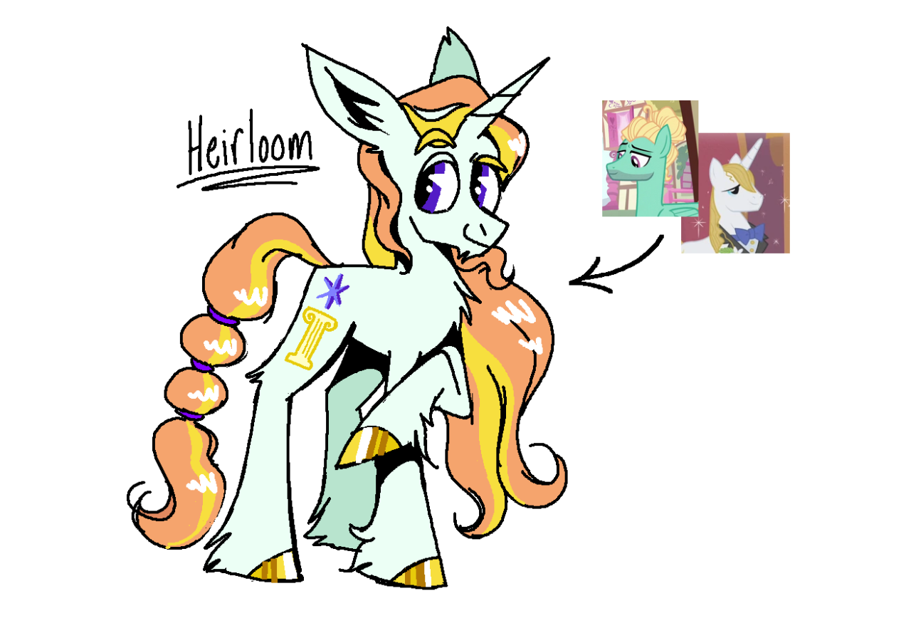 #3396491 - safe, artist:msponies, prince blueblood, zephyr breeze, oc, oc only, oc:heirloom ...