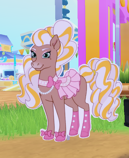 #3397078 - safe, horse, banner, barely pony related, bow, bowtie ...