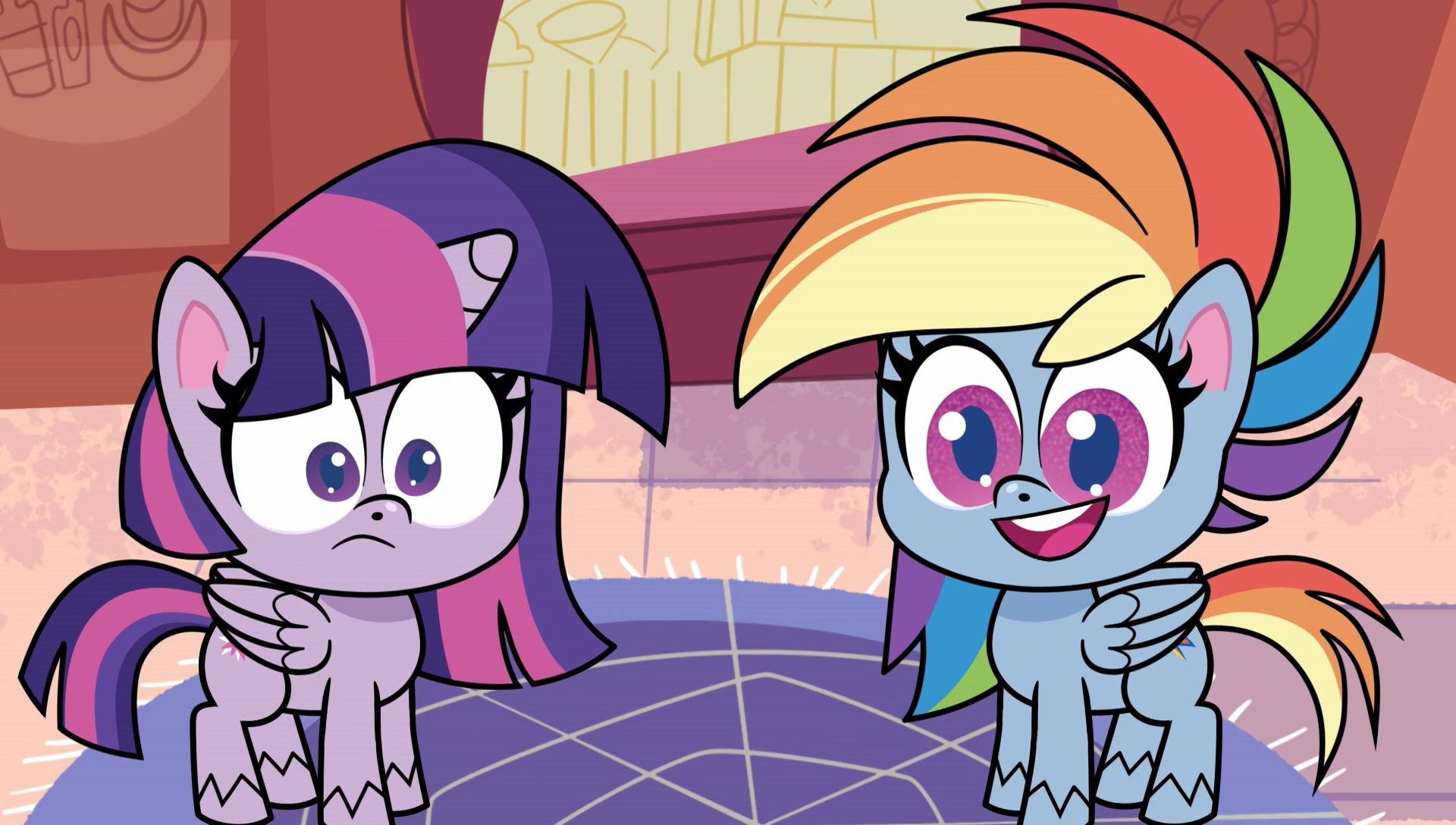 #3397814 - safe, screencap, rainbow dash, twilight sparkle, alicorn ...