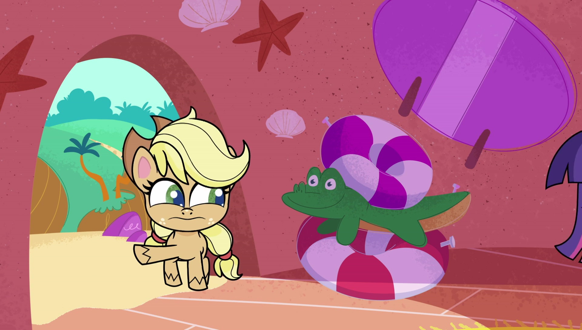 #3397874 - safe, screencap, applejack, earth pony, pony, g4, g4.5, my little pony: pony life ...