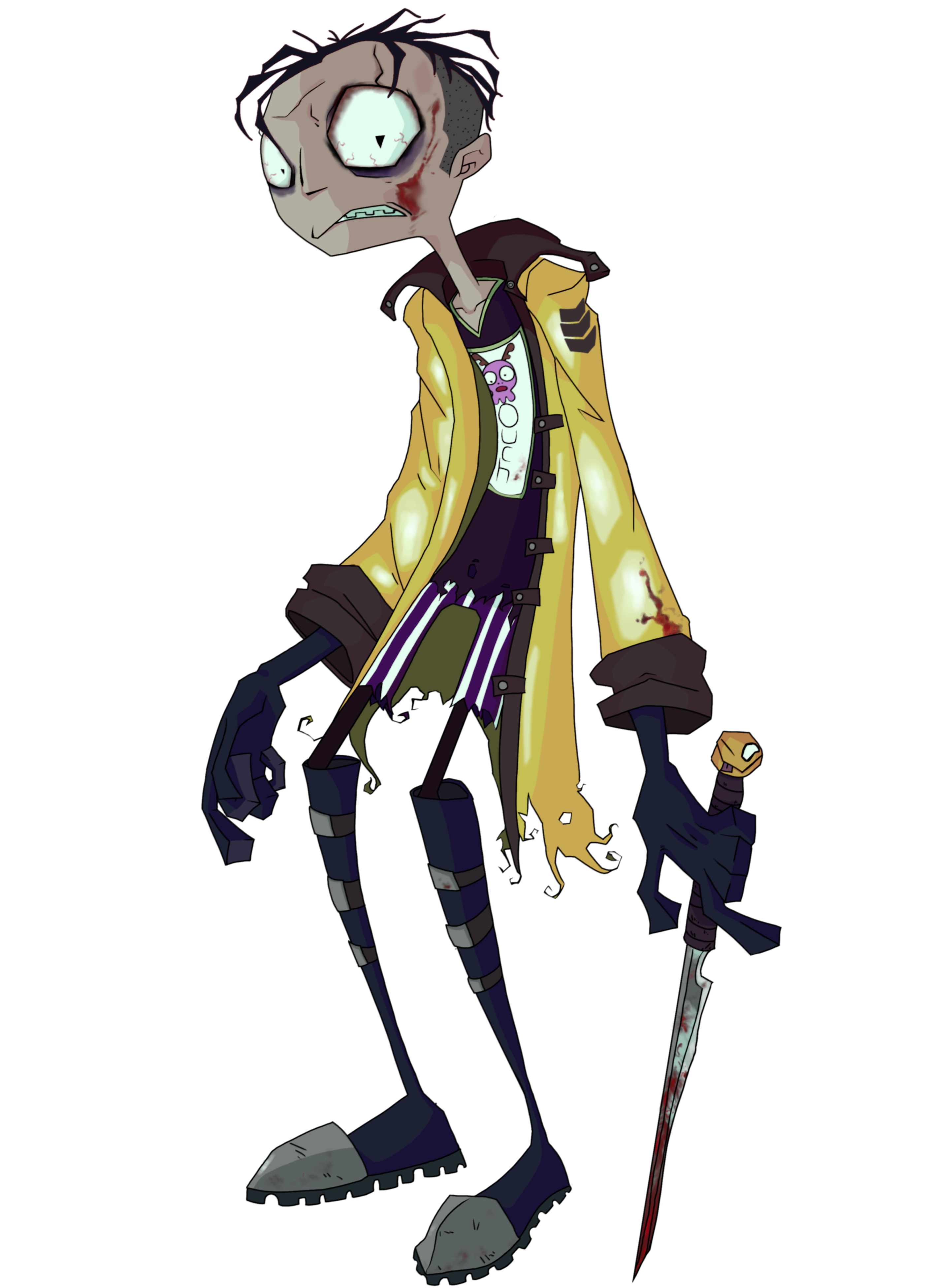 #3398278 - semi-grimdark, artist:freakazoidthunk, human, bipedal, blood ...