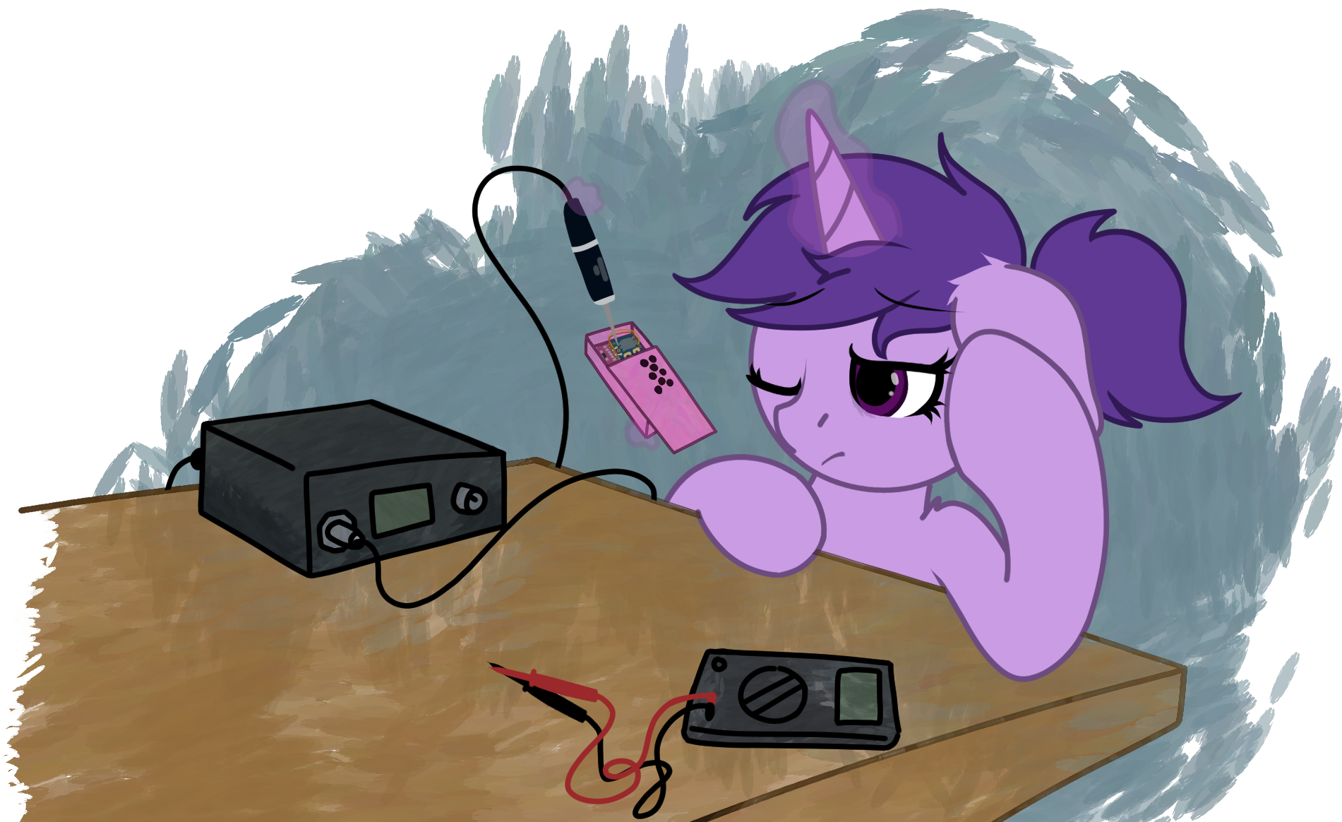 #3398598 - safe, artist:nyrikiri, oc, oc only, oc:grapie, pony, unicorn ...