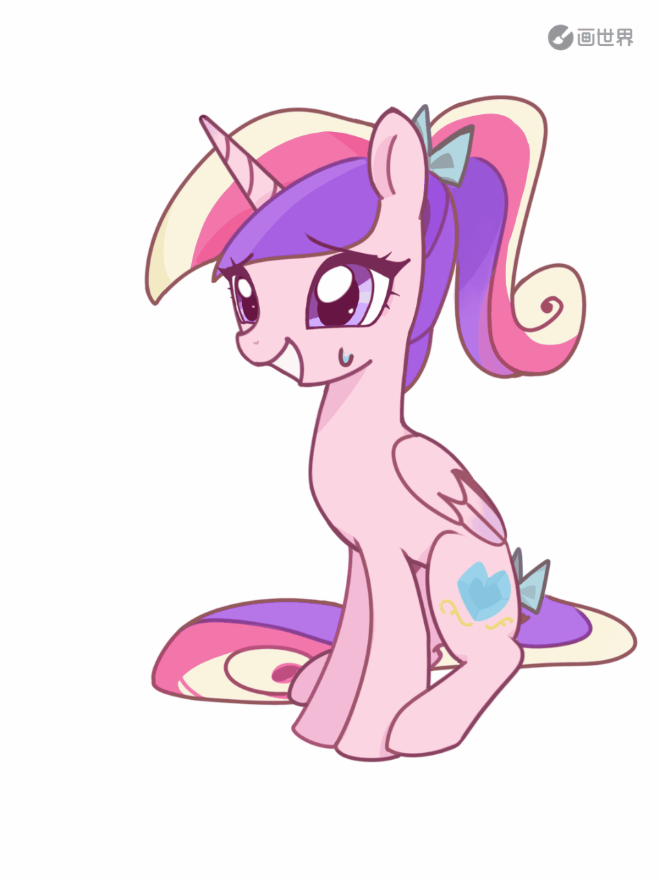 #3398919 - safe, artist:aba6422176, princess cadance, alicorn, pony, g4 ...