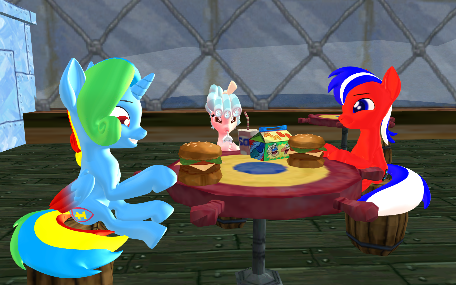 #3419869 - safe, artist:puzzlshield2, cozy glow, oc, oc:kori johnson ...