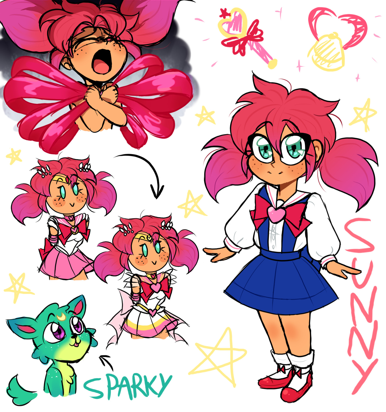 #3422901 - safe, artist:levashhhko00x, sparky sparkeroni, sunny ...