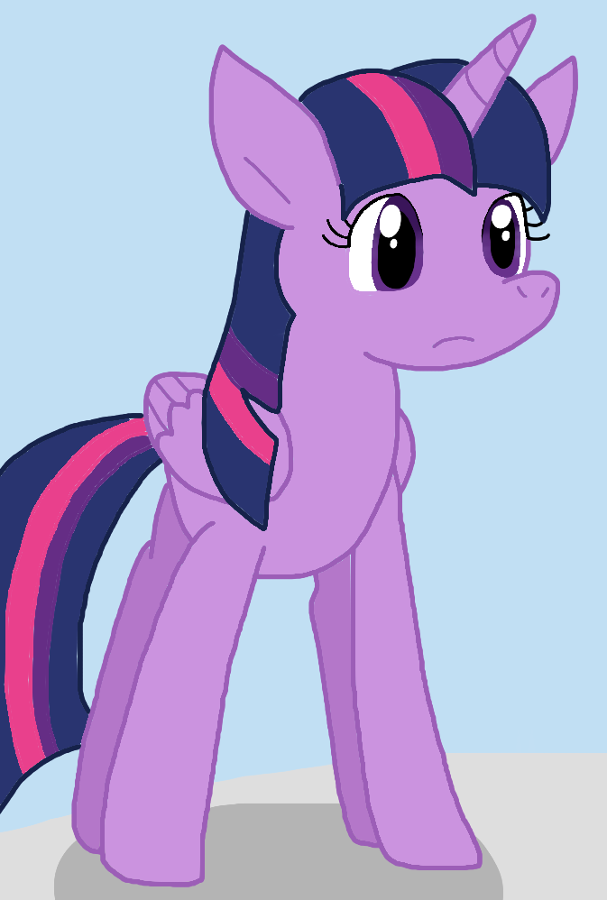 #3423463 - safe, artist:cmara, twilight sparkle, alicorn, female, solo, twilight sparkle ...