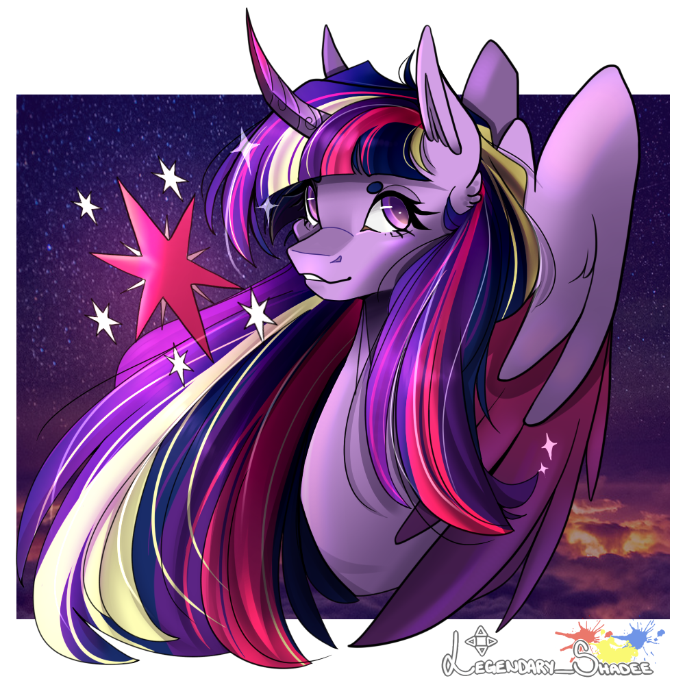 #3424462 - safe, artist:legendaryshadee, twilight sparkle, alicorn ...