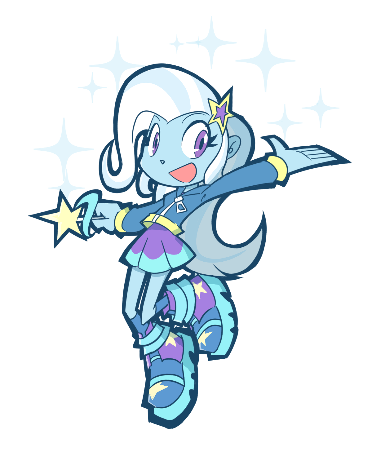 #3427614 - safe, artist:rvceric, trixie, human, equestria girls, g4 ...