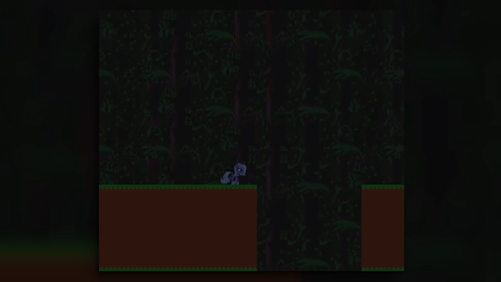 #3427847 - safe, princess luna, luna game, creepypasta, female, forest, mare, nature, platformer ...