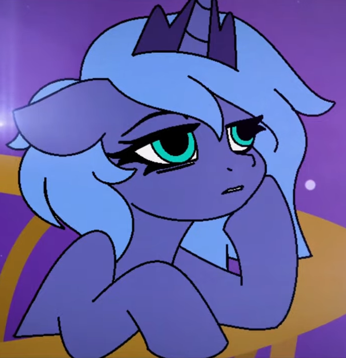 #3428081 - safe, artist:tamers12345, princess luna, alicorn, ears back ...