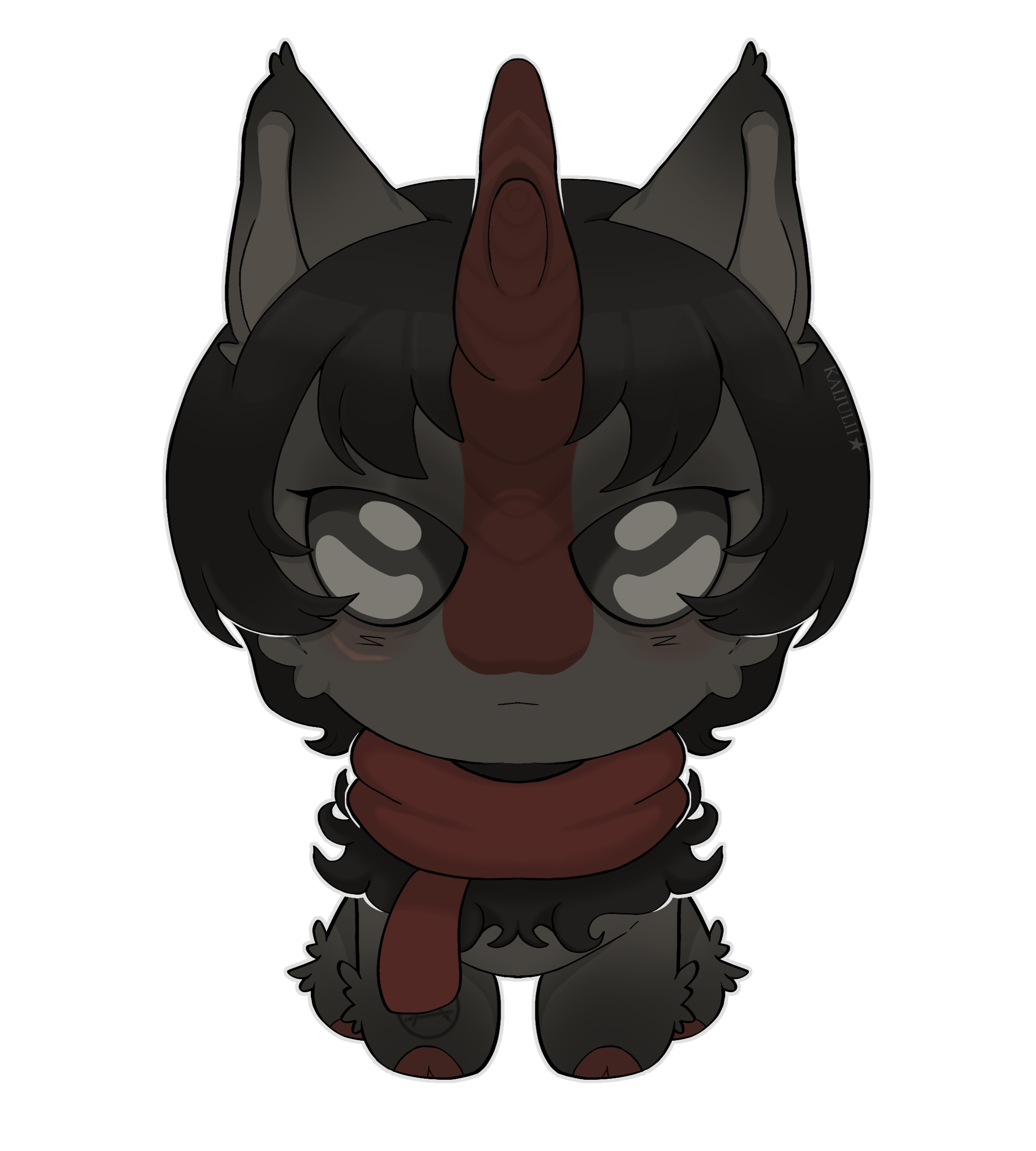 #3428235 - safe, artist:kaijulii, oc, oc only, hybrid, kirin, pony ...