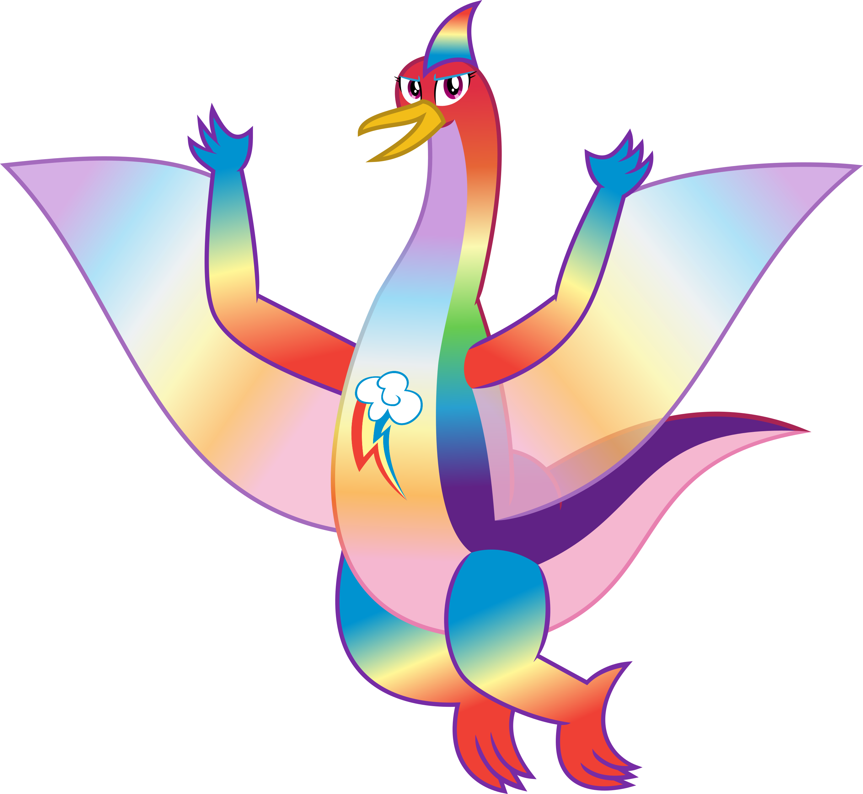 #3430250 - safe, artist:static51302, rainbow dash, bird, fanfic:choose ...