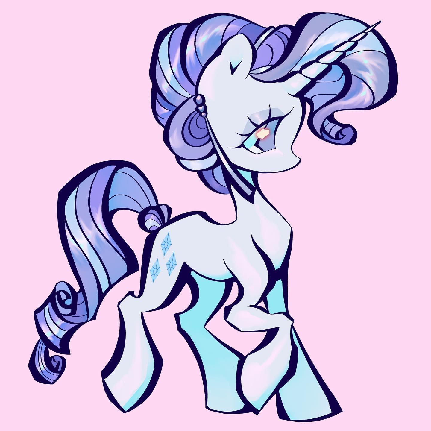 #3431142 - safe, artist:broniesforponies, rarity, crystal pony, pony ...