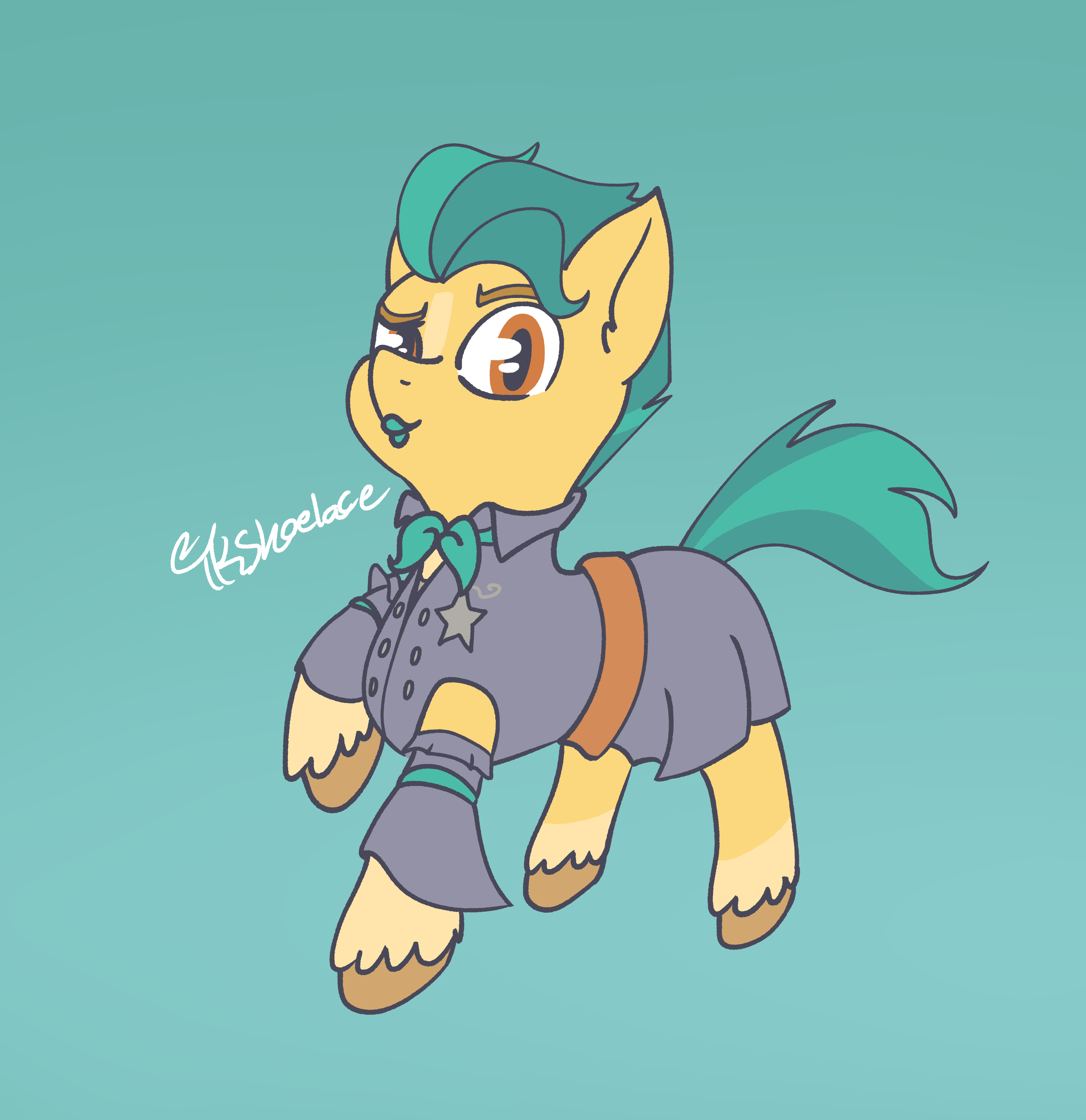 #3431884 - safe, artist:tkshoelace, hitch trailblazer, earth pony, pony ...