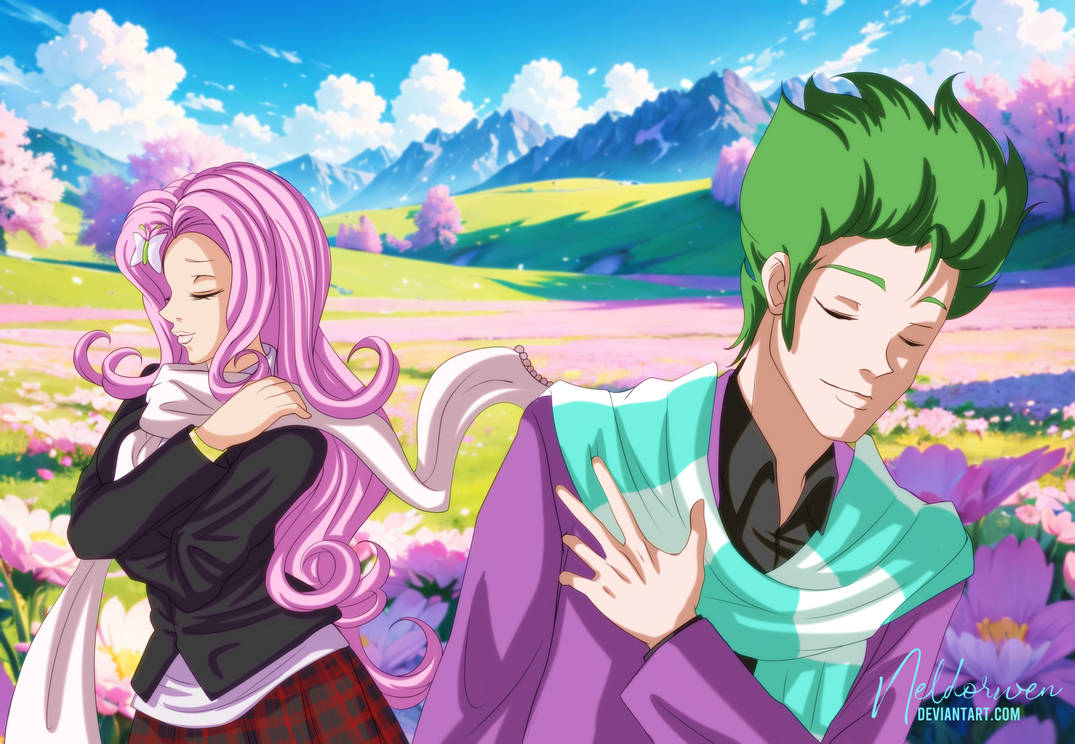 #3413755 - safe, artist:neldorwen, part of a set, fluttershy, spike ...