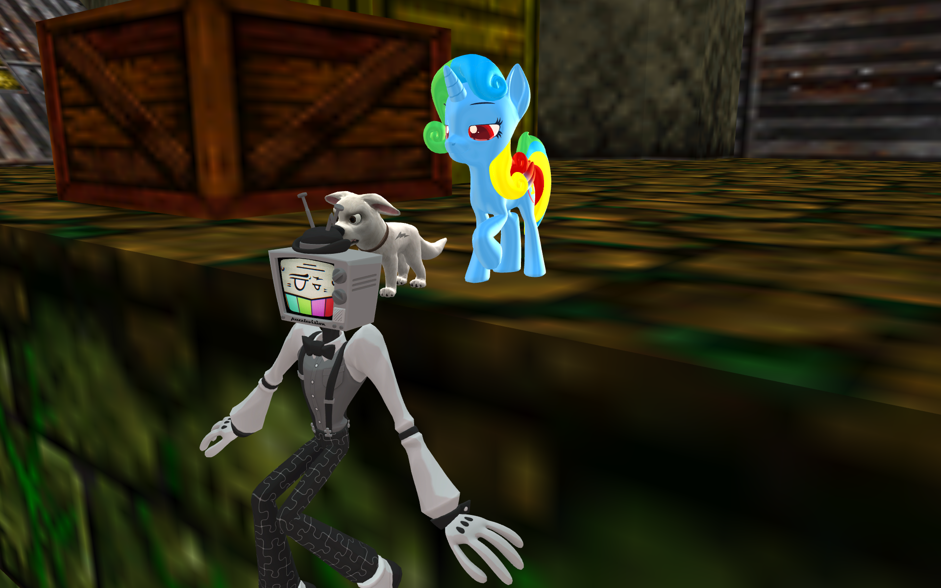 #3414239 - safe, artist:puzzlshield2, oc, oc:puzzle shield, alicorn ...