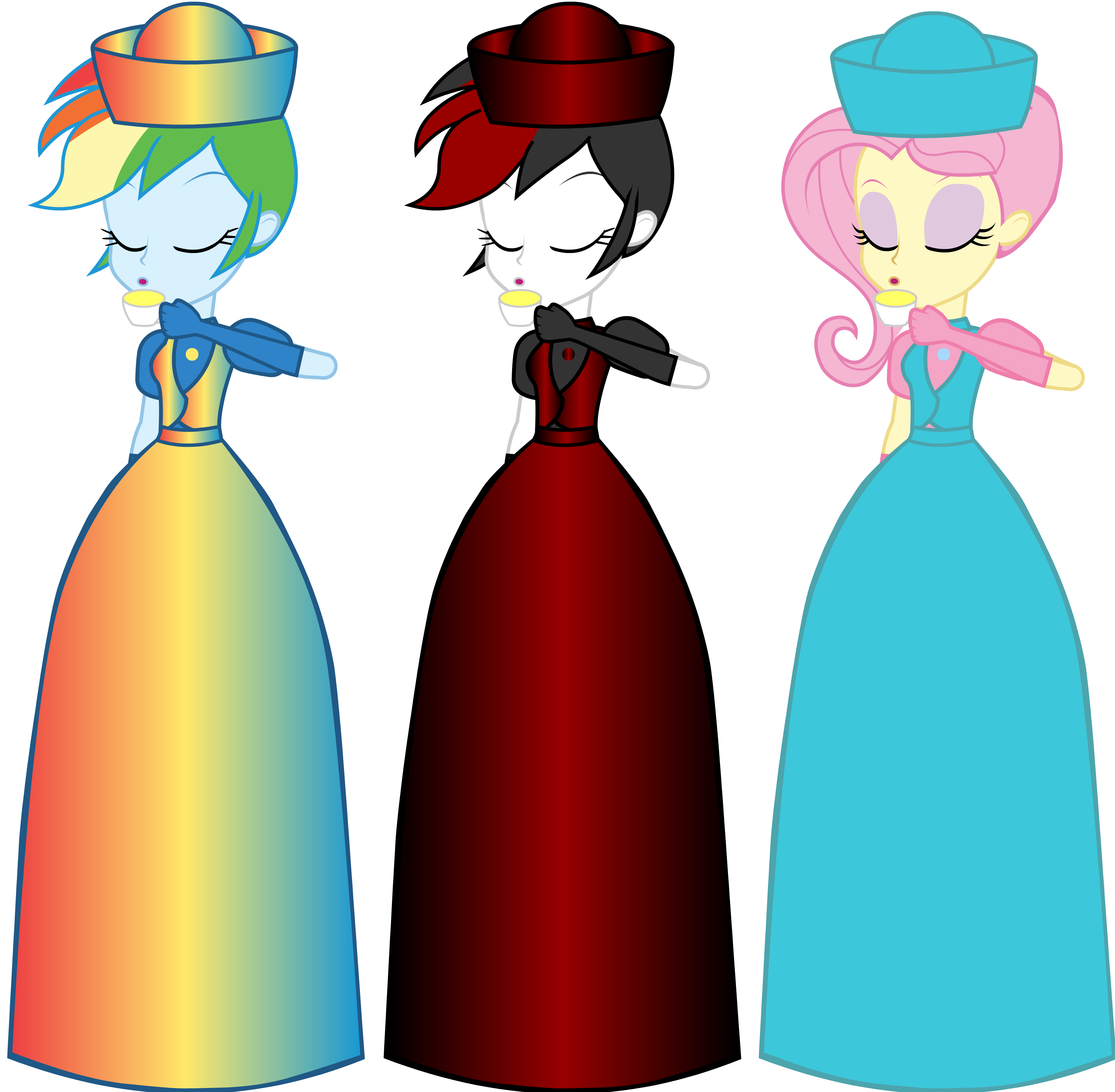 #3432369 - safe, artist:cartoonmasterv3, fluttershy, rainbow dash, oc ...