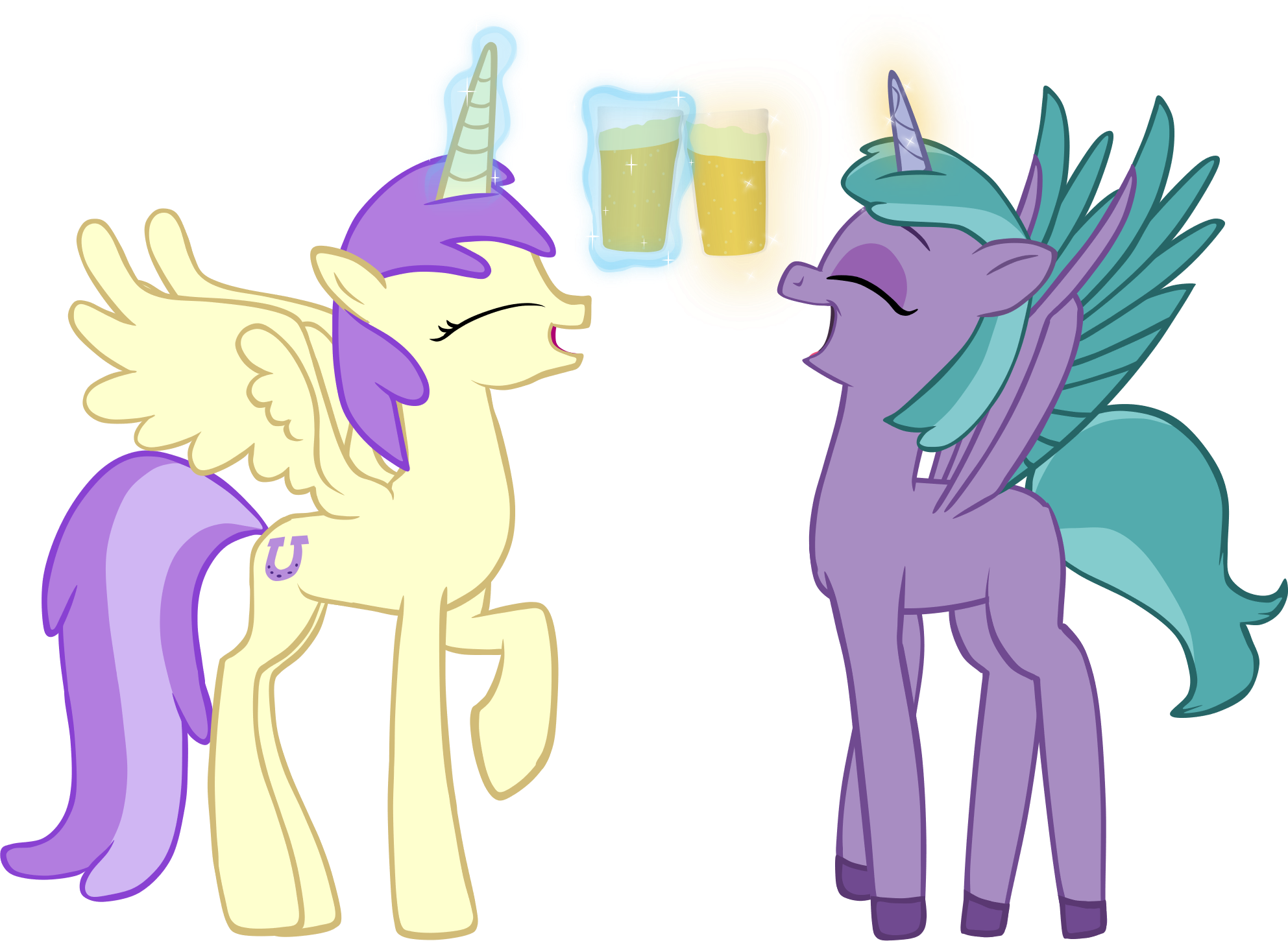 #3414874 - safe, artist:equestriaexploration, alula, pluto, princess ...