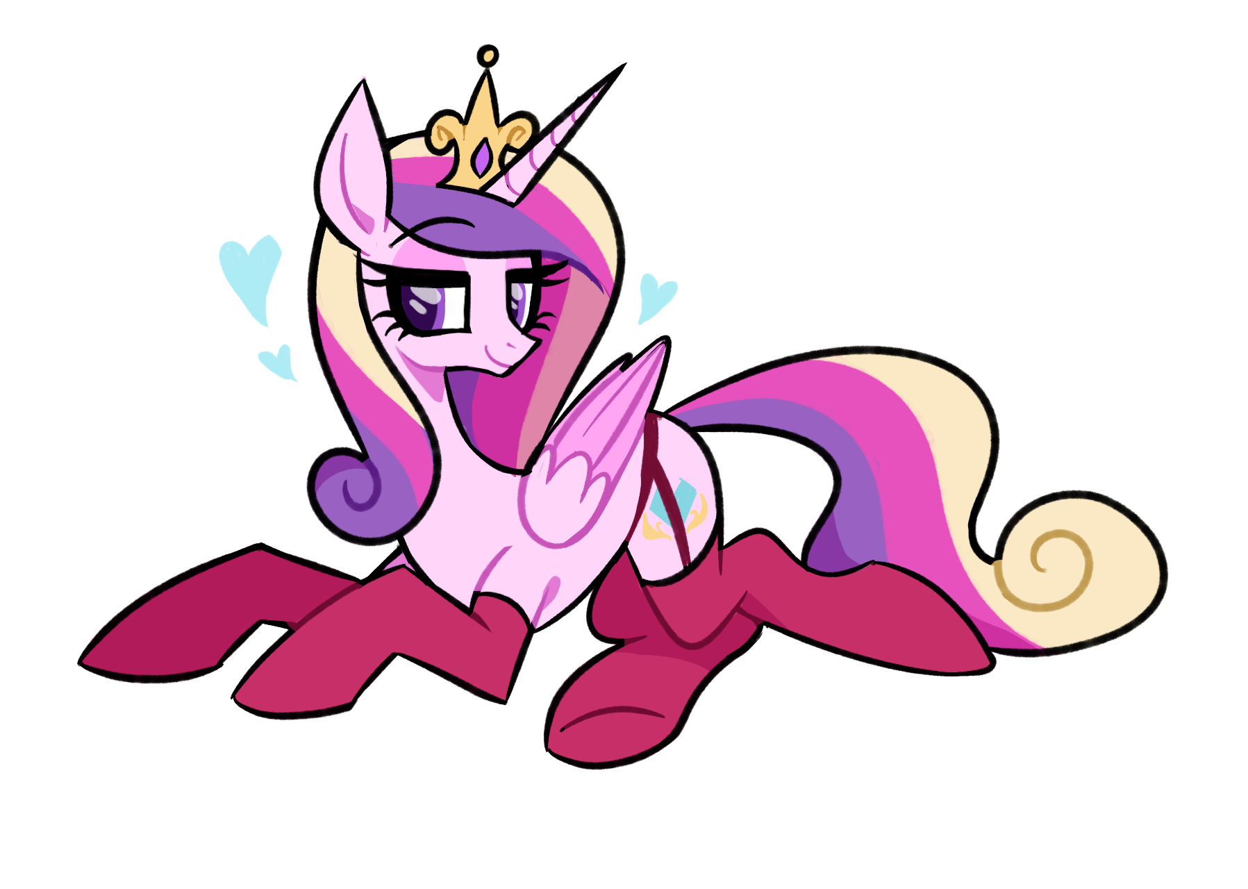#3417221 - safe, artist:yizhitianmenga, princess cadance, alicorn, pony ...