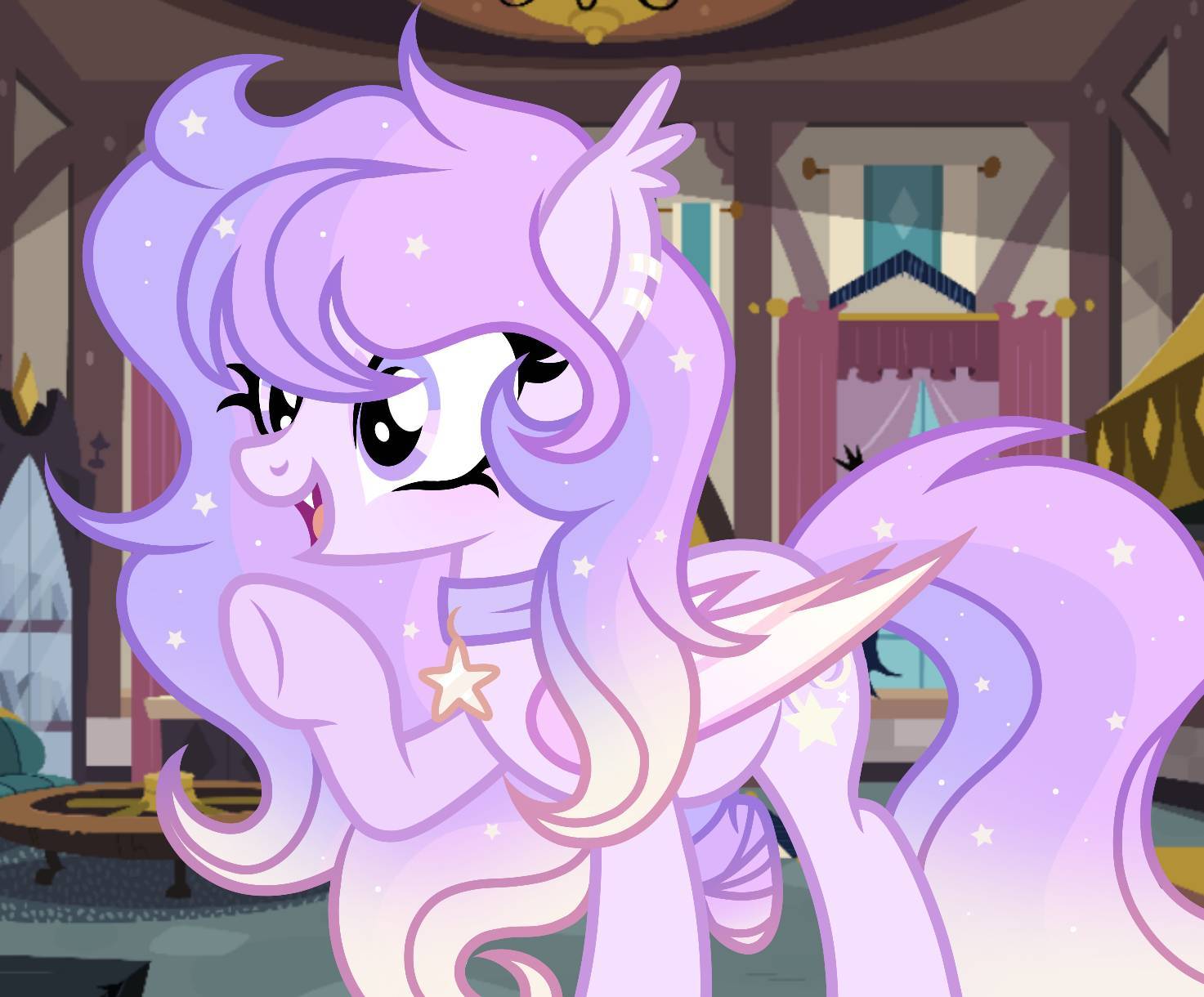 #3417438 - safe, artist:cstrawberrymilk, oc, oc only, oc:astral star, bat pony, pony, g4, bat ...