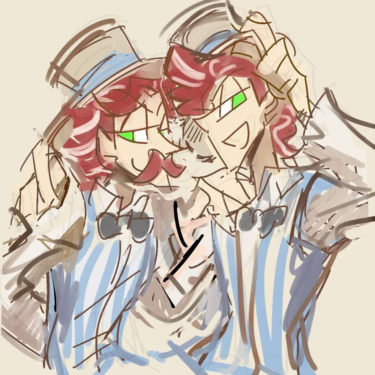 #3439593 - safe, artist:图像看什么, flam, flim, human, brothers, flim flam ...