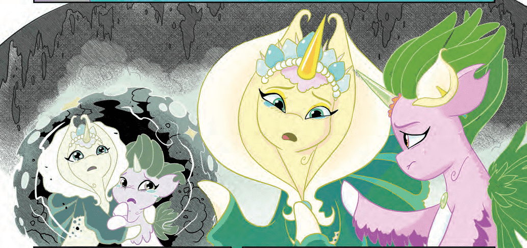 #3442008 - safe, idw, official comic, princess anemone, queen calla ...