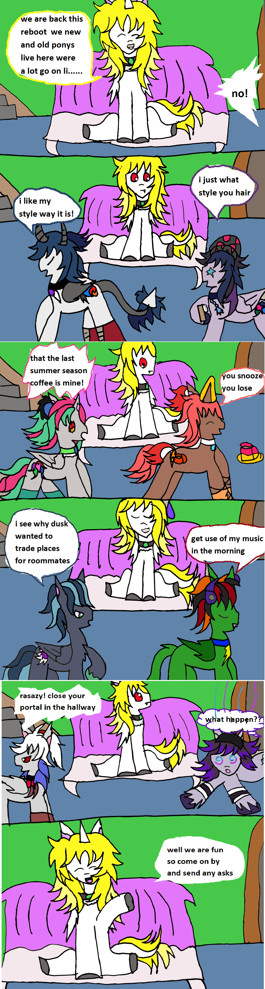 #3442321 - safe, artist:ask-luciavampire, oc, oc:ace beat, oc:dusk ...