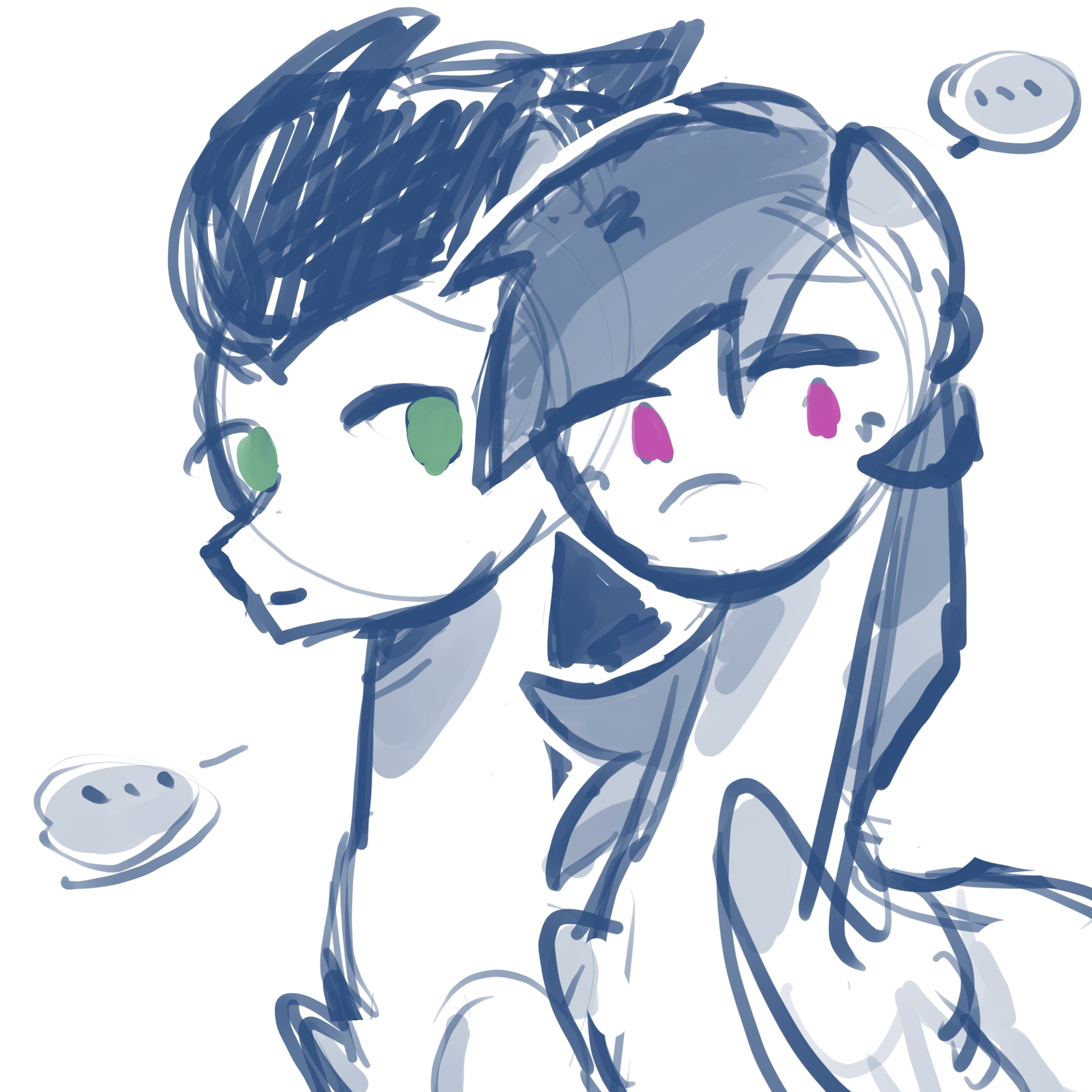 #3443176 - safe, artist:yixiaobua, rainbow dash, soarin', pegasus, pony ...