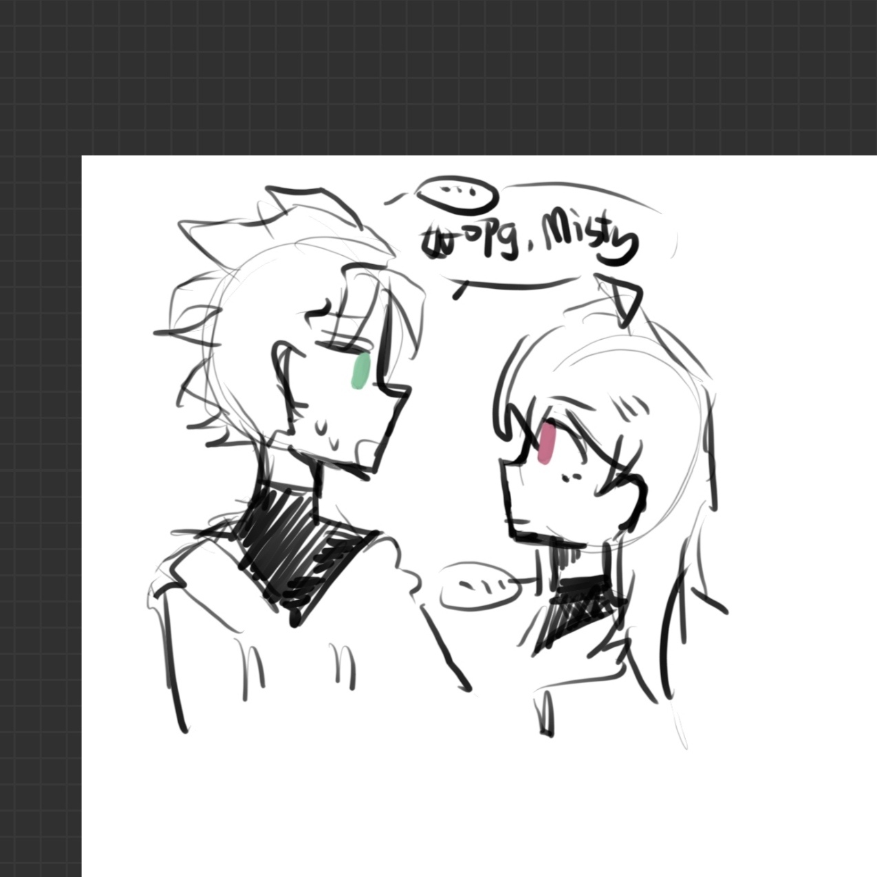 #3443295 - safe, artist:yixiaobua, rainbow dash, soarin', human, art ...