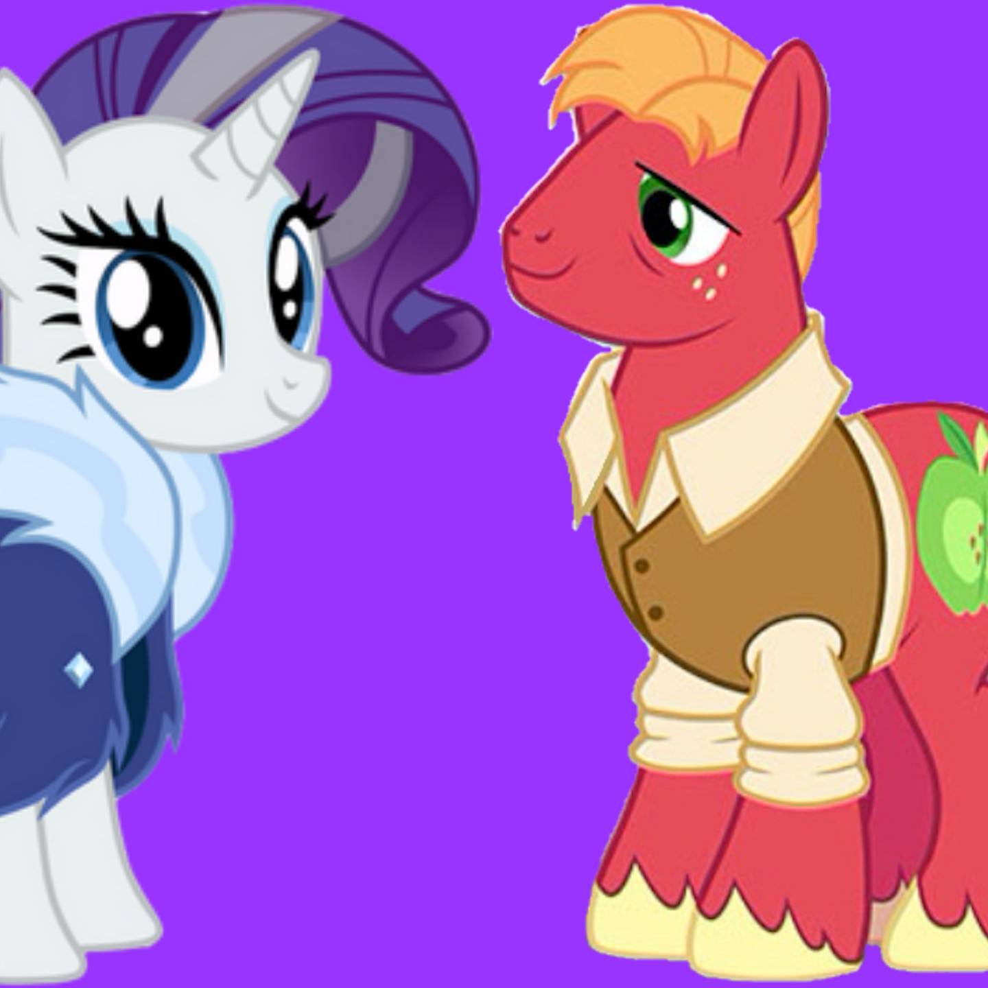 #3444806 - safe, artist:ebotizer, big macintosh, rarity, earth pony ...