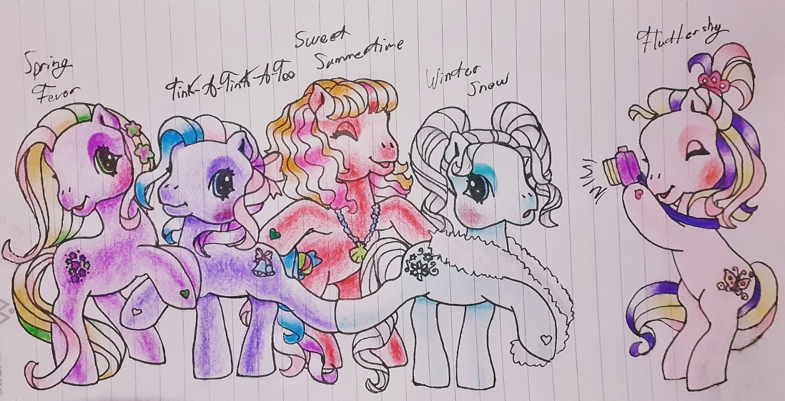 #3445224 - safe, artist:chatotpaint, fluttershy (g3), spring fever ...