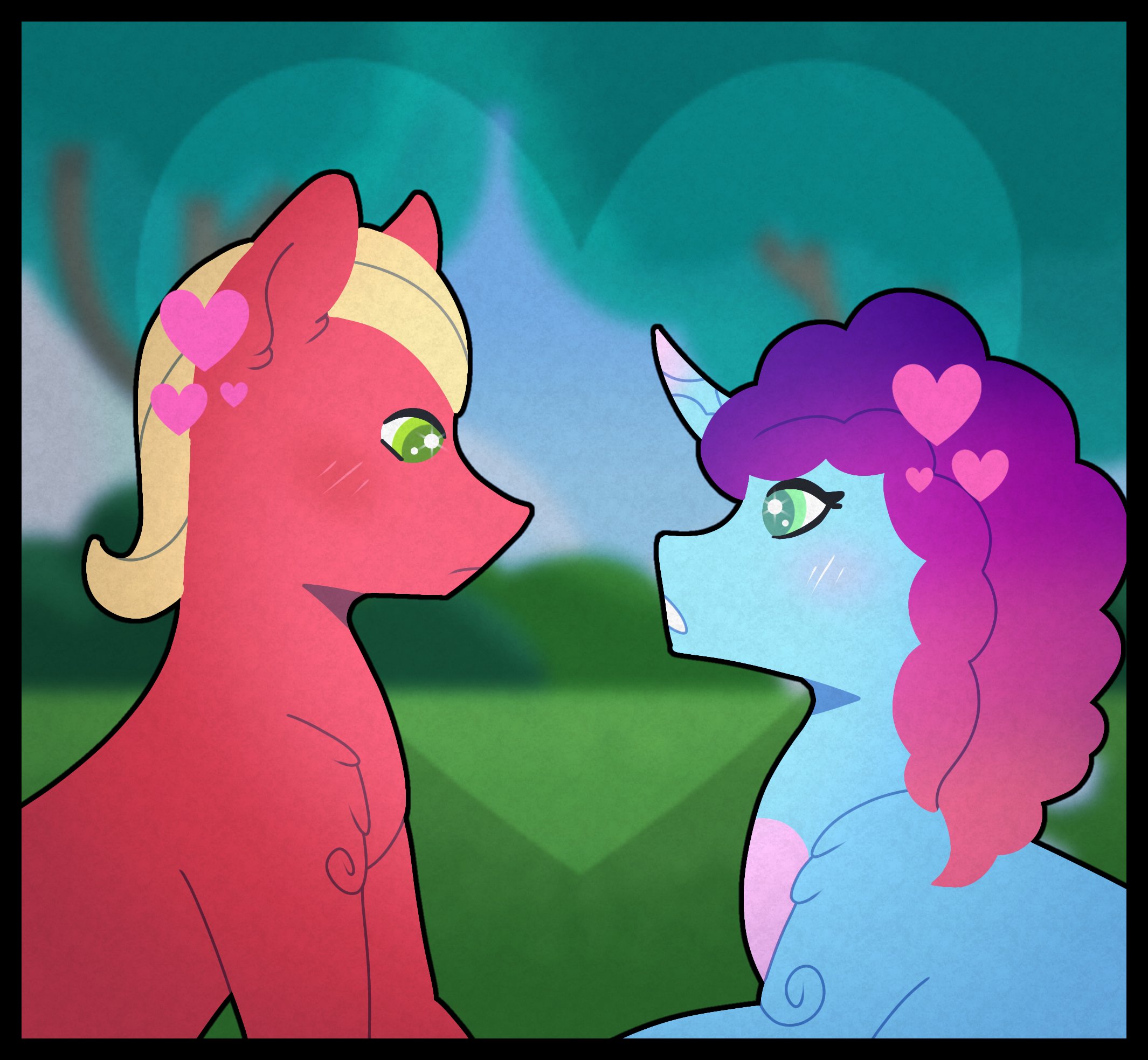 #3446400 - safe, artist:silents25875990, misty brightdawn, sprout ...