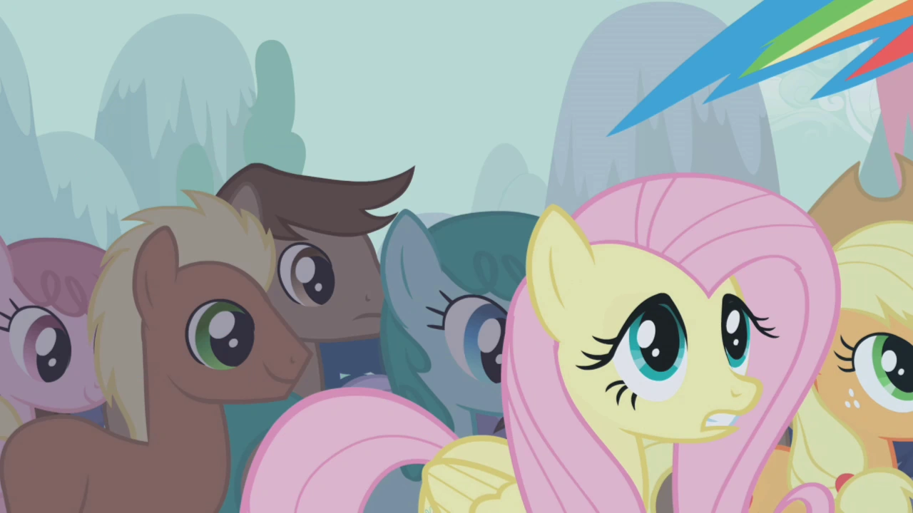 #3446611 - safe, screencap, applejack, chocolate haze, fluttershy ...