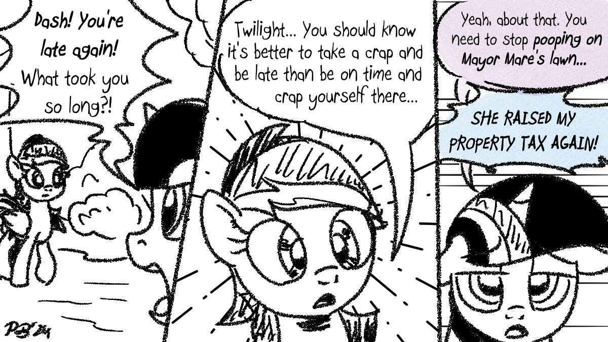 #3446849 - safe, artist:pony-berserker, part of a set, rainbow dash ...