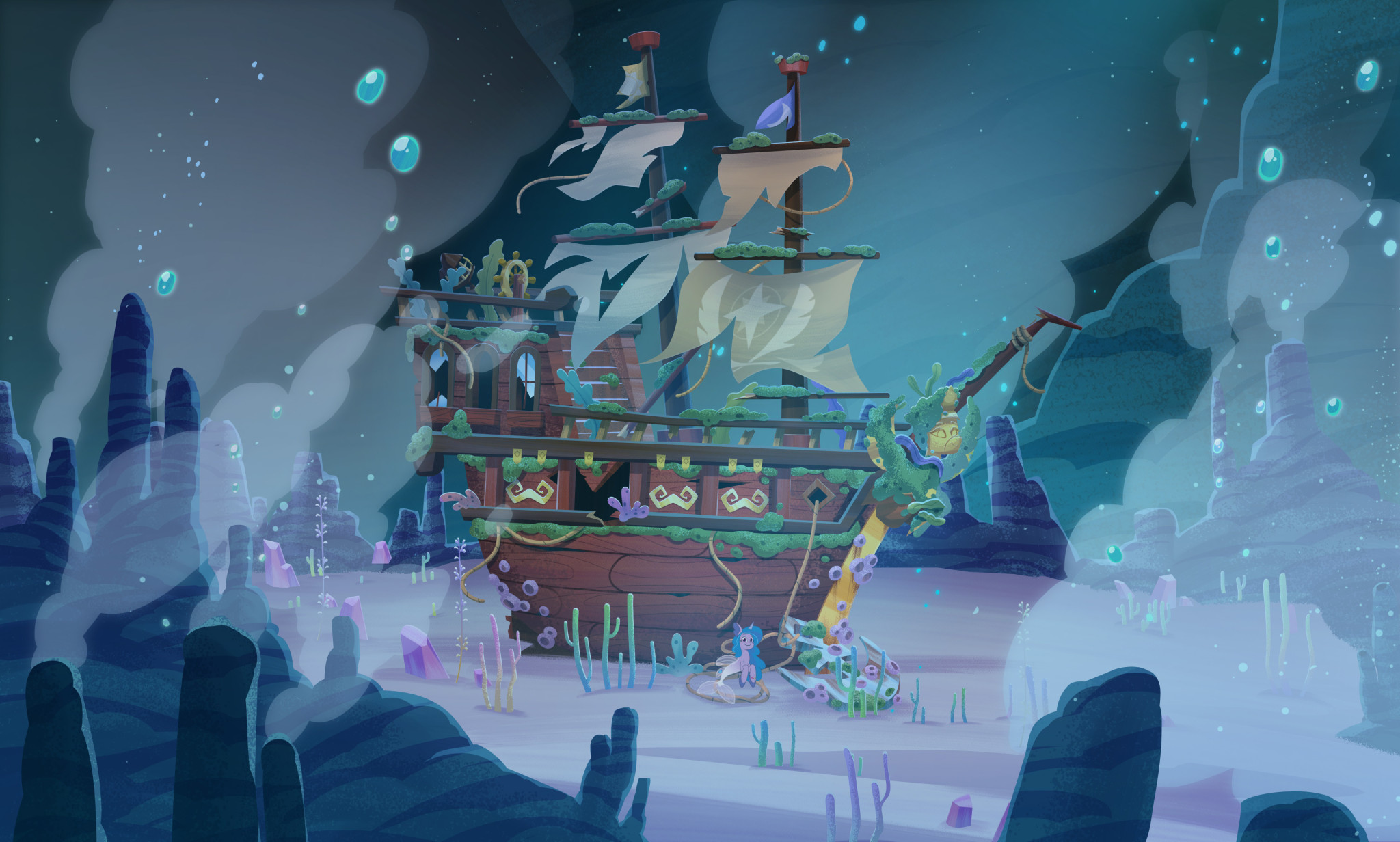 #3447491 - safe, lil critter workshop, izzy moonbow, pony, sea pony (g1 ...