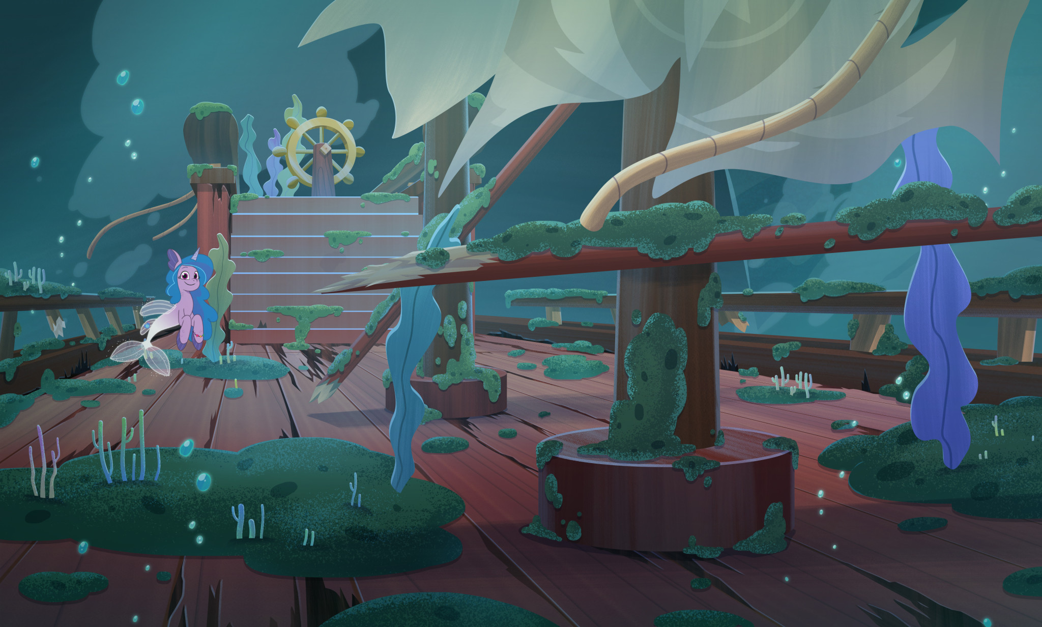 #3447493 - safe, lil critter workshop, izzy moonbow, sea pony (g1 ...