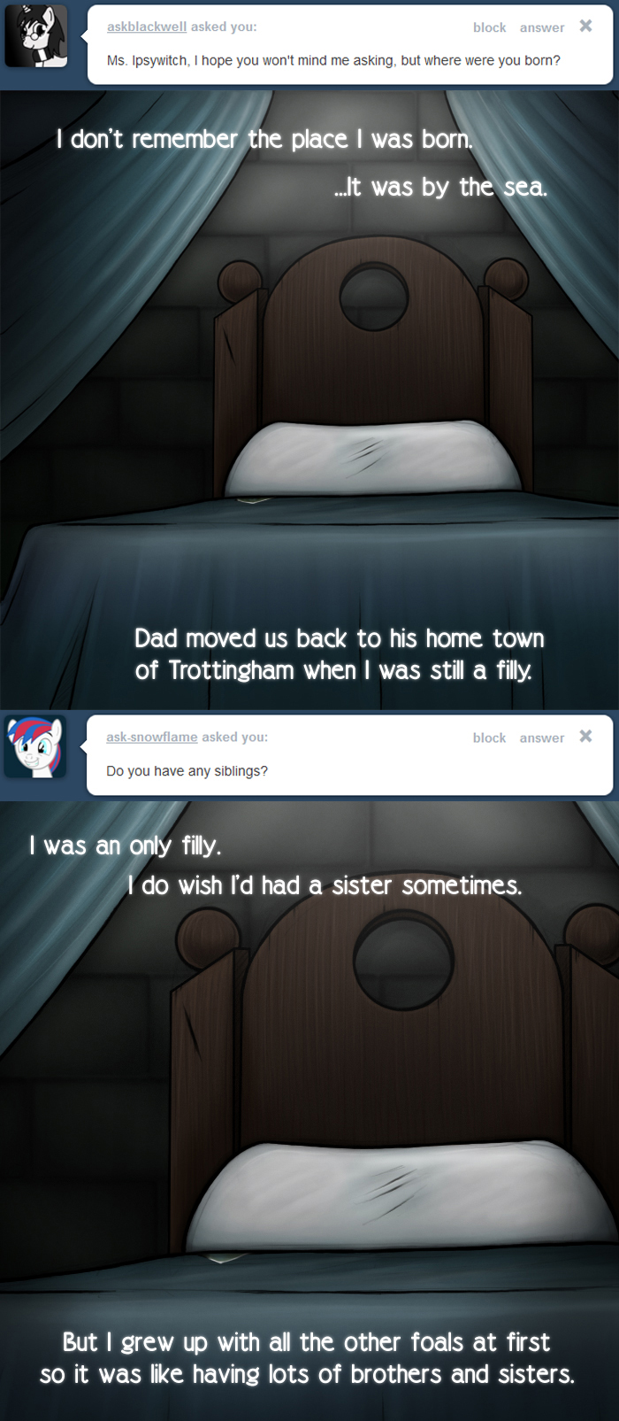 #3447589 - safe, artist:drxii, oc, oc:ipsywitch, g4, ask, dialogue ...