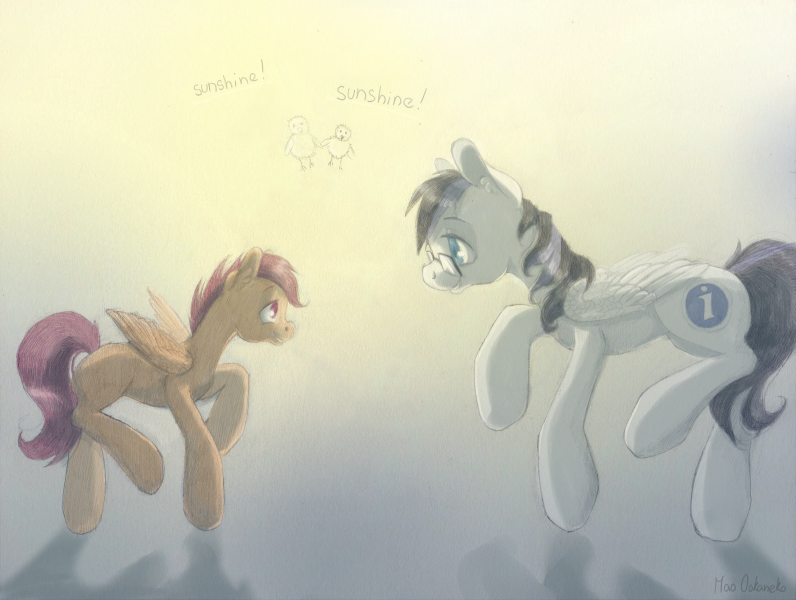 #3449942 - safe, artist:wolfiedrawie, scootaloo, oc, pegasus, pony, g4 ...