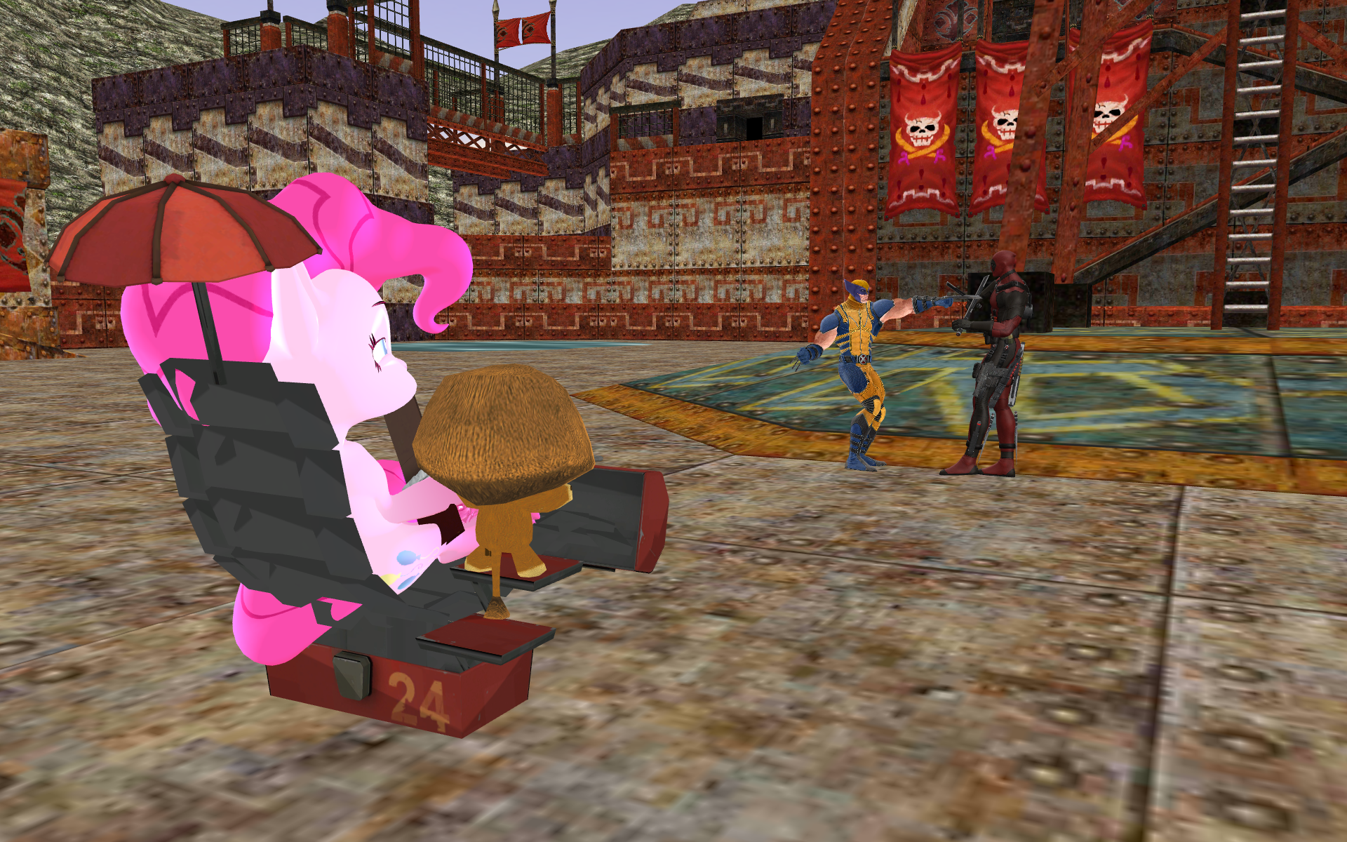 #3435450 - safe, artist:puzzlshield2, pinkie pie, earth pony, pony, g4 ...