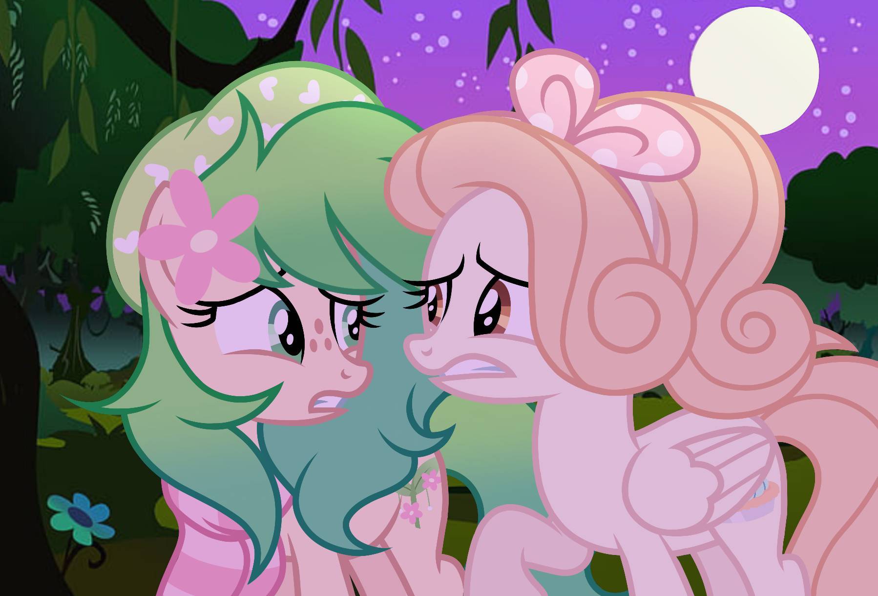 #3453725 - safe, artist:cstrawberrymilk, oc, oc only, oc:meringue pie, oc:sweet pie, earth pony ...